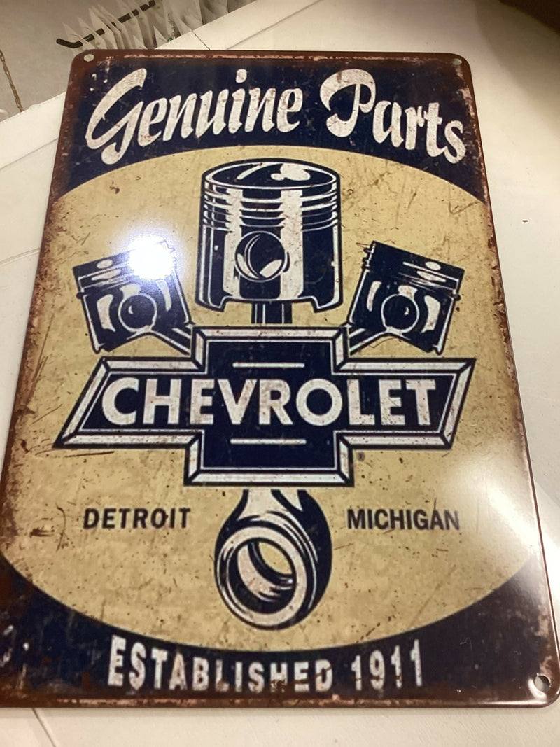 Chevrolet Metal Sign – The Hobnobber