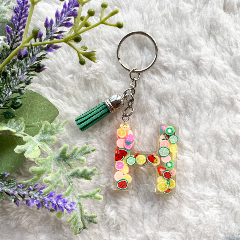 EPOXY ALPHABET KEYCHAIN - LETTER H – The Hobnobber